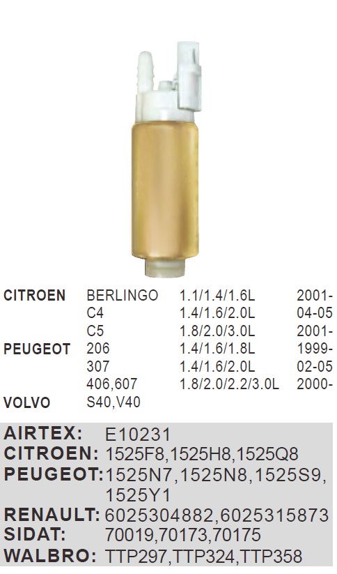 CR 7712 MOTEUR A CARBURANT CITROËN Berlingo I (MF, M), C5 I, C8 ...